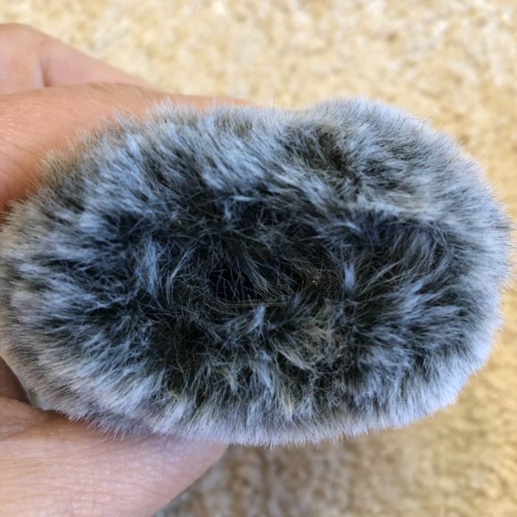 CreativityCafeCo | Headphones | Nwot Cute Plush Pinkgray Fuzzy Bunny ...